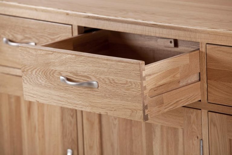 Devon Oak Large Sideboard With 3 Doors & 3 Drawers | Assembled ...
