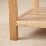 Devon Oak Square Coffee Table With Shelf | Oak World