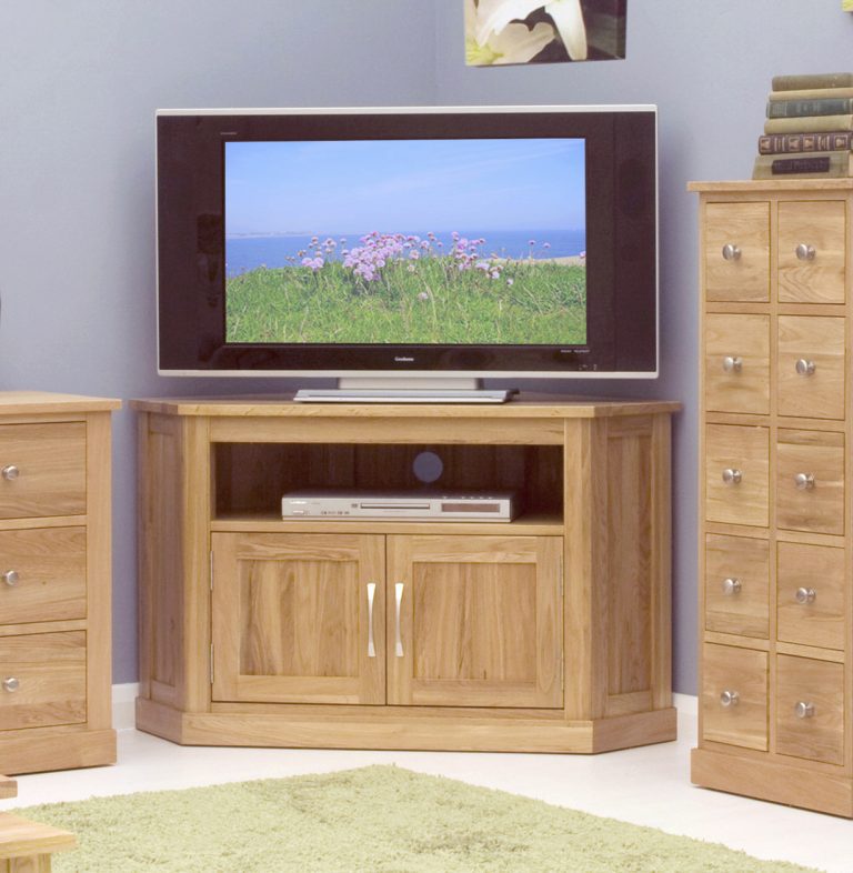 Oak Corner TV Cabinets | Hardwood & Painted Corner TV Units | Oak World