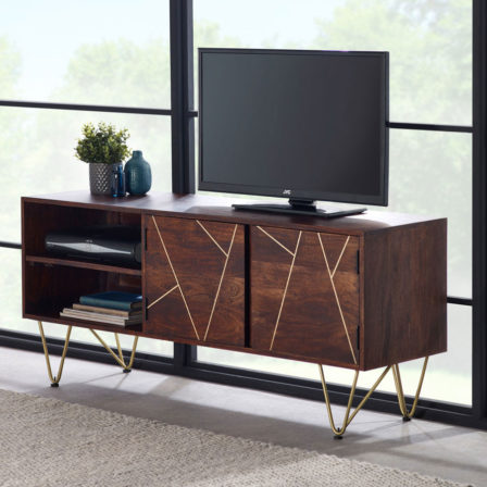 Dark Gold TV Unit | Oak World