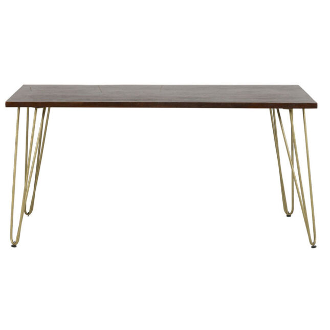 Dark Gold Dining Table | Oak World