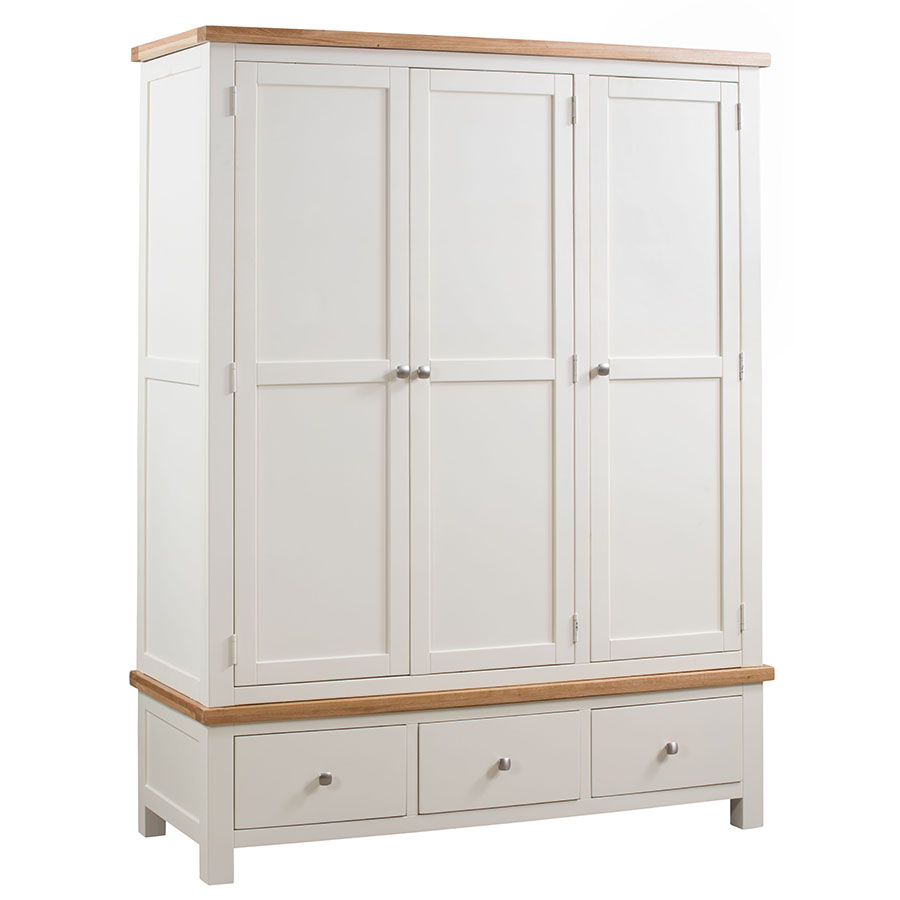 Oak Triple Wardrobes | Free Delivery & Returns | Oak World
