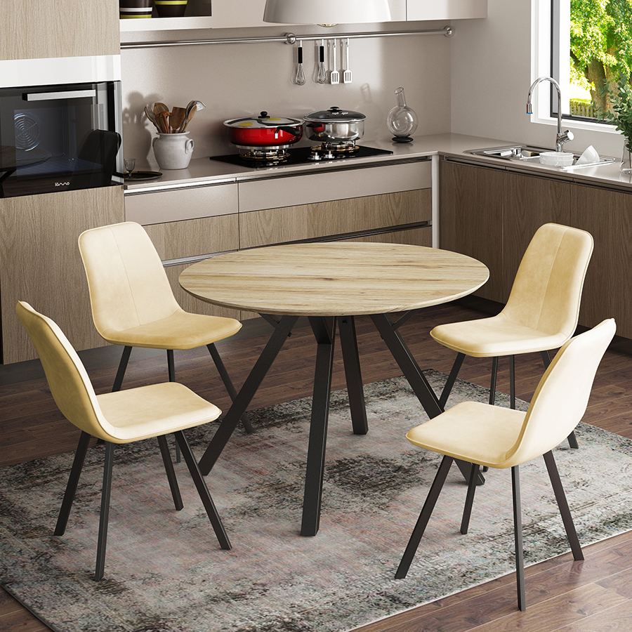 Delta Contemporary Round Dining Table | Free Delivery & Returns