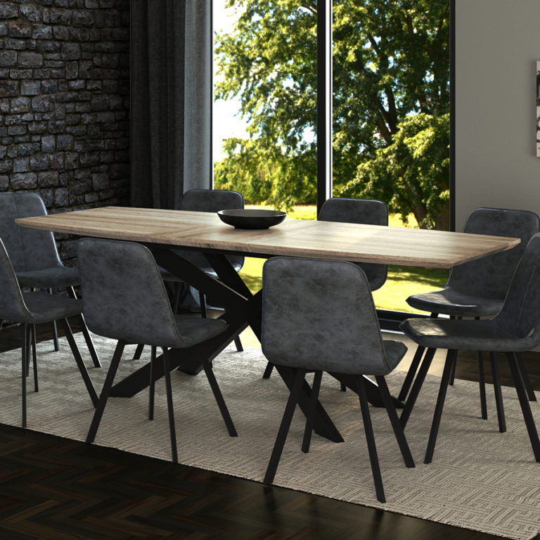Delta Contemporary Console Table | Oak World
