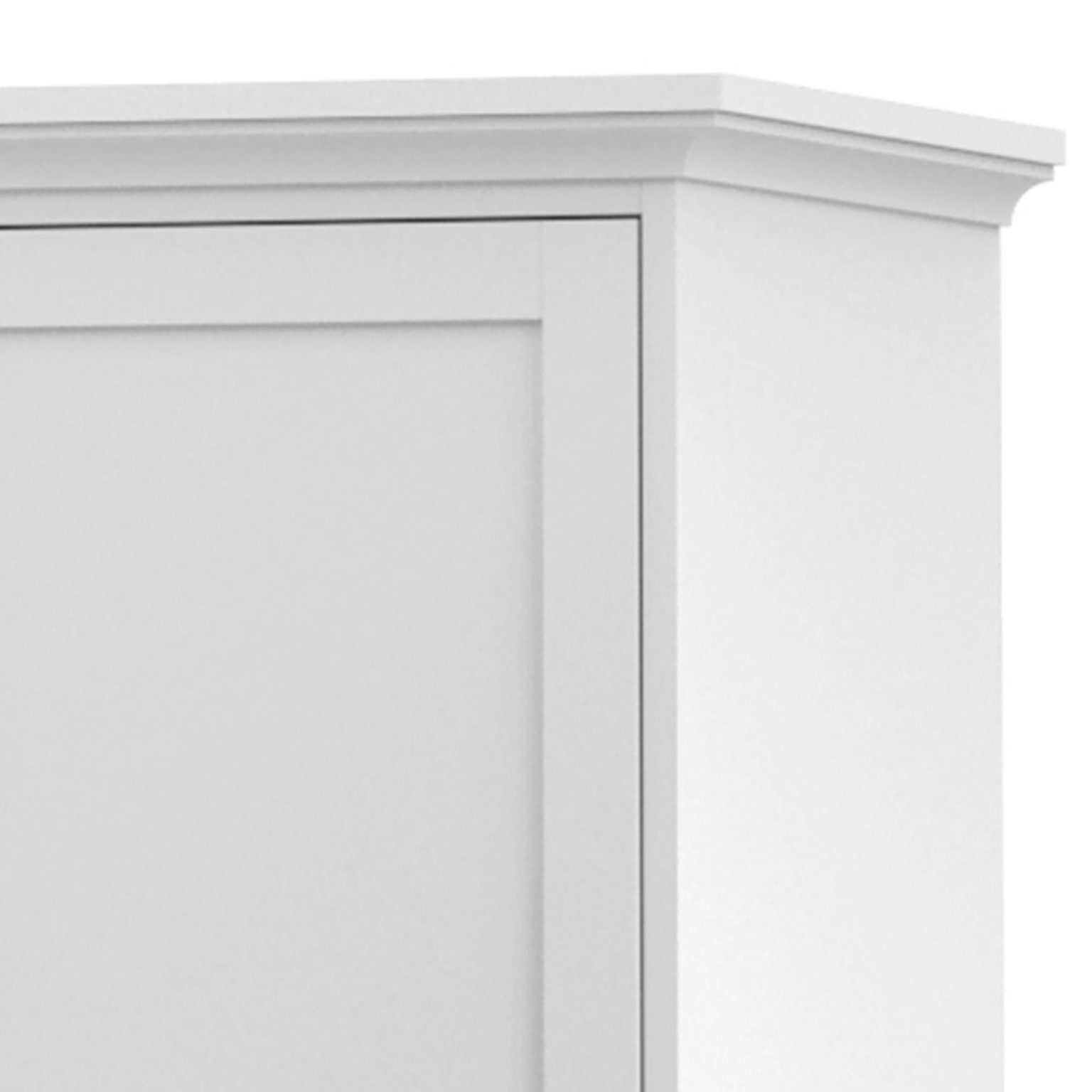 Condo Wardrobe with 3 Doors | White | Oak World