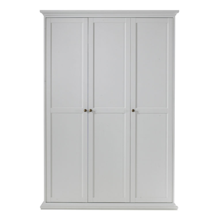 Condo Wardrobe with 3 Doors | White | Oak World