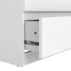 Moderno Wide Chest of 6 Drawers (3+3) | White High Gloss | Oak World