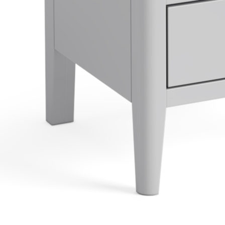 Stornoway Grey Bedside Table | Assembled | Oak World