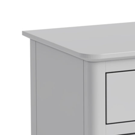 Stornoway Grey Bedside Table | Assembled | Oak World