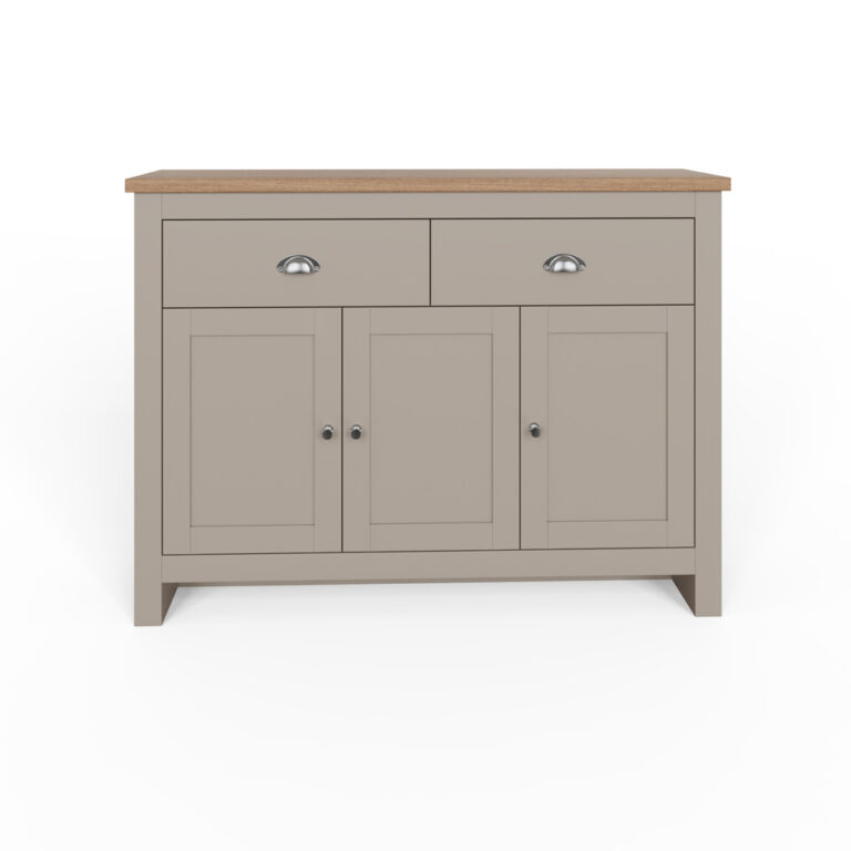 Fife Grey Large Sideboard | Grey | Oak World