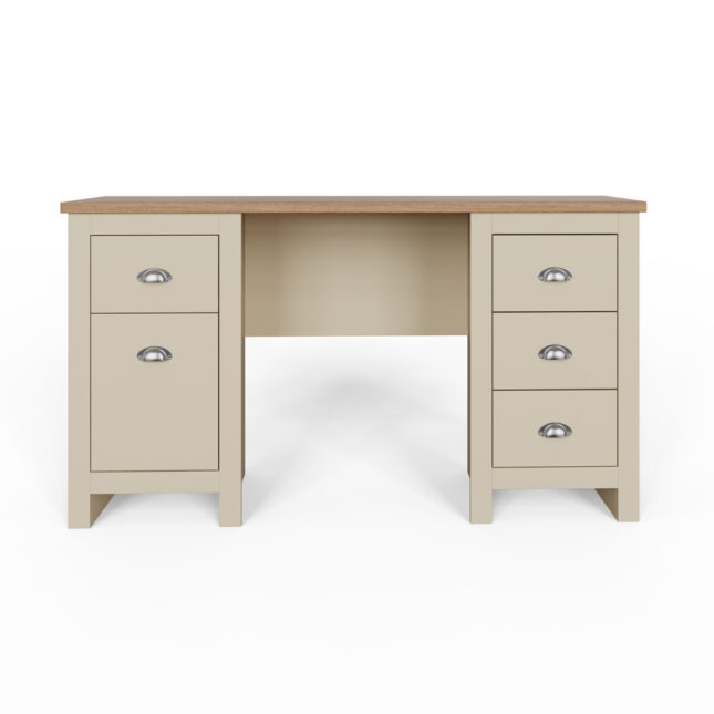 Fife Cream Desk | Cream | Oak World