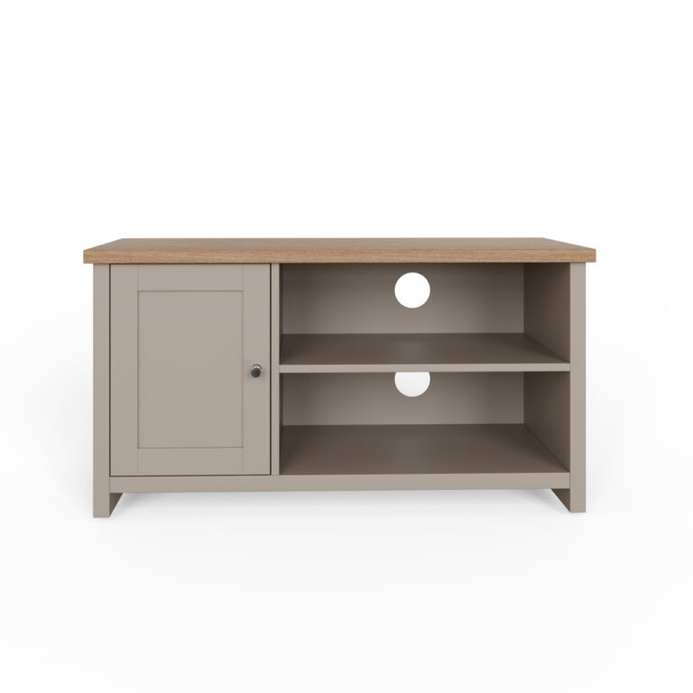 Fife Grey Small TV Cabinet | Grey | Oak World