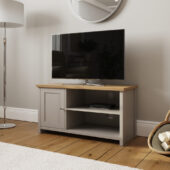 Fife Grey Small TV Cabinet | Grey | Oak World