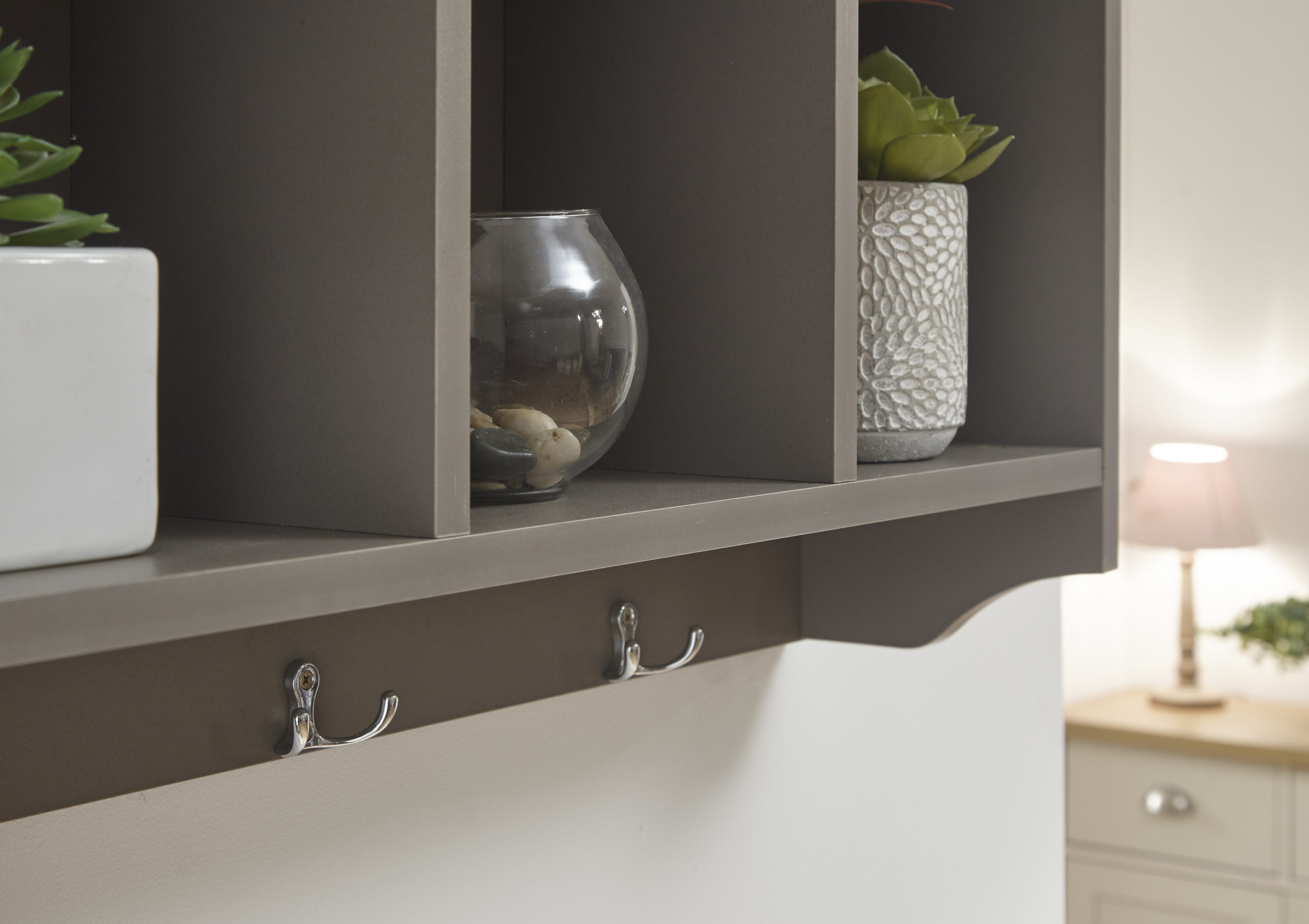 Wall Rack | Grey | Oak World