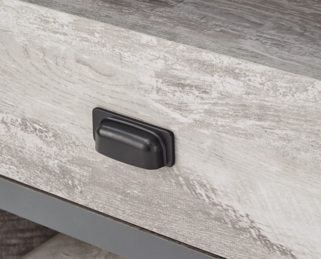 Fenway Corner TV Unit | Grey | Oak World
