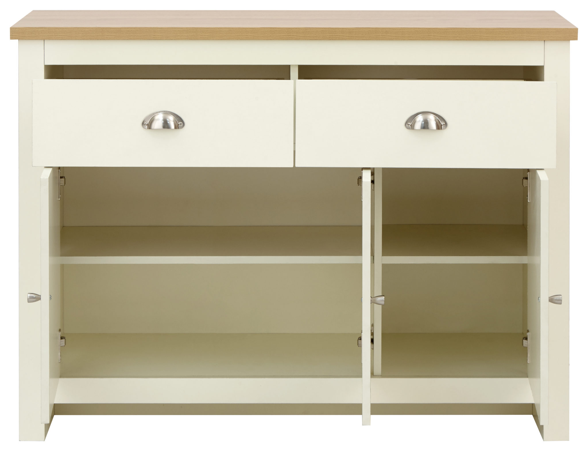 Fife Cream Large Sideboard | Cream | Self Assembly | Oak World