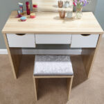 Amelia Dressing Table Set | Oak | White | Self Assembly | Oak World