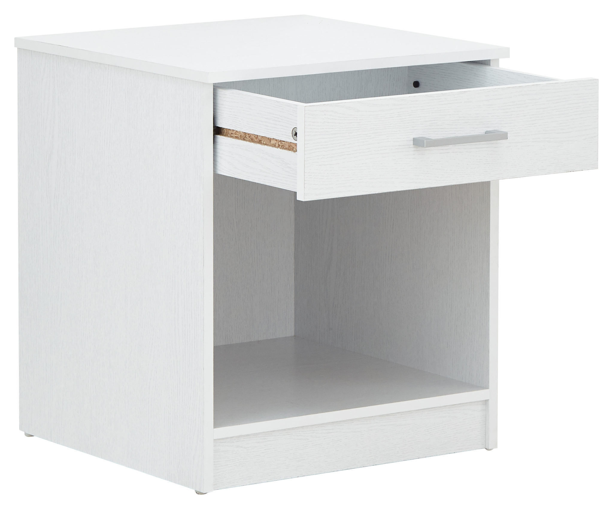 Elgin 4 Piece Bedroom Set Wardrobe Chest & Bedsides | White | Oak World