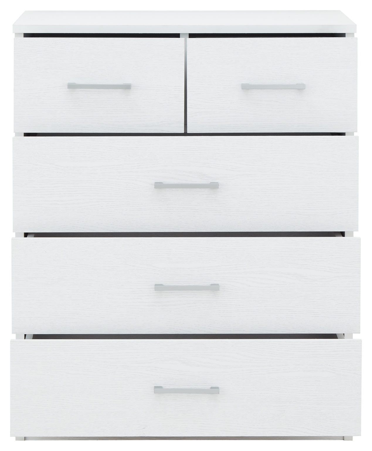 Elgin 4 Piece Bedroom Set Wardrobe Chest & Bedsides | White | Oak World