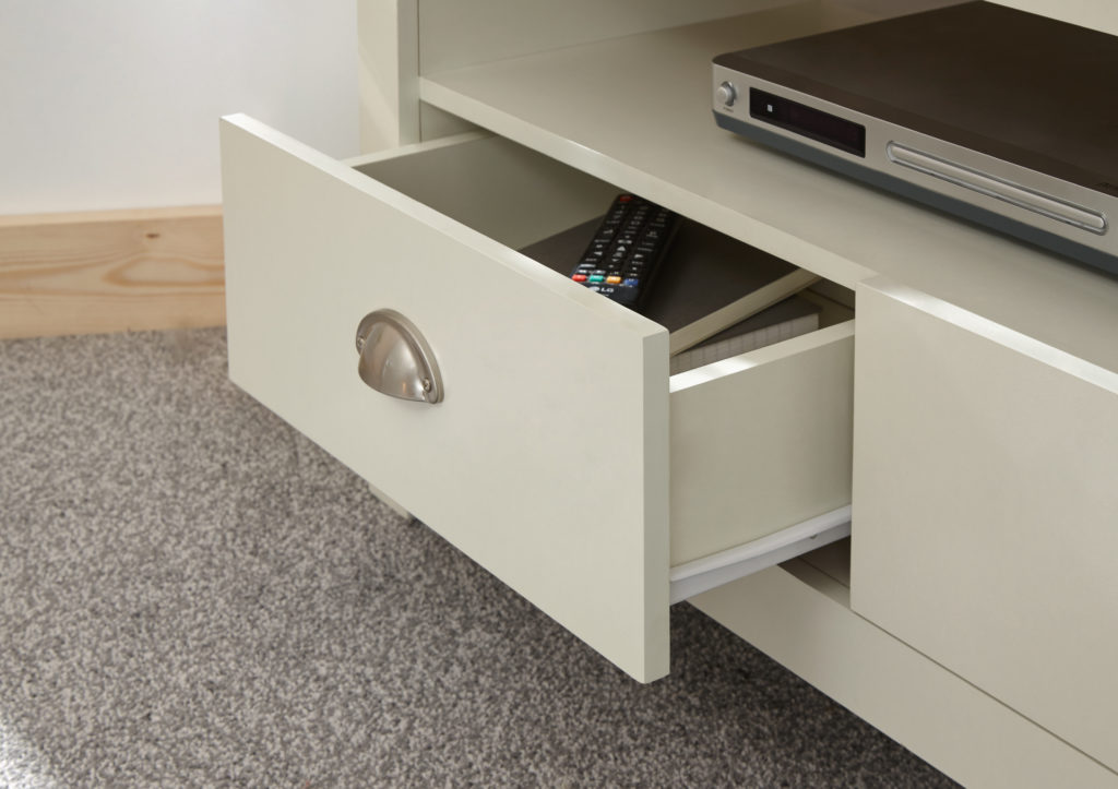 Fife Cream Corner TV Unit | Cream | Self Assembly | Oak World