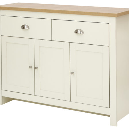 Fife Cream Large Sideboard | Cream | Self Assembly | Oak World