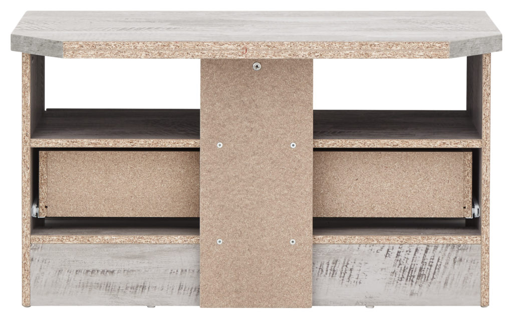 Fenway Corner TV Unit | Grey | Self Assembly | Oak World