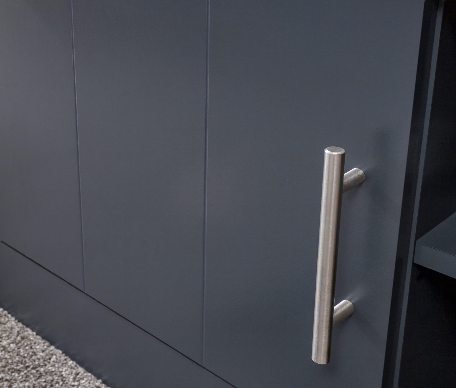 Oban Small TV Unit | Slate Blue | Self Assembly | Oak World