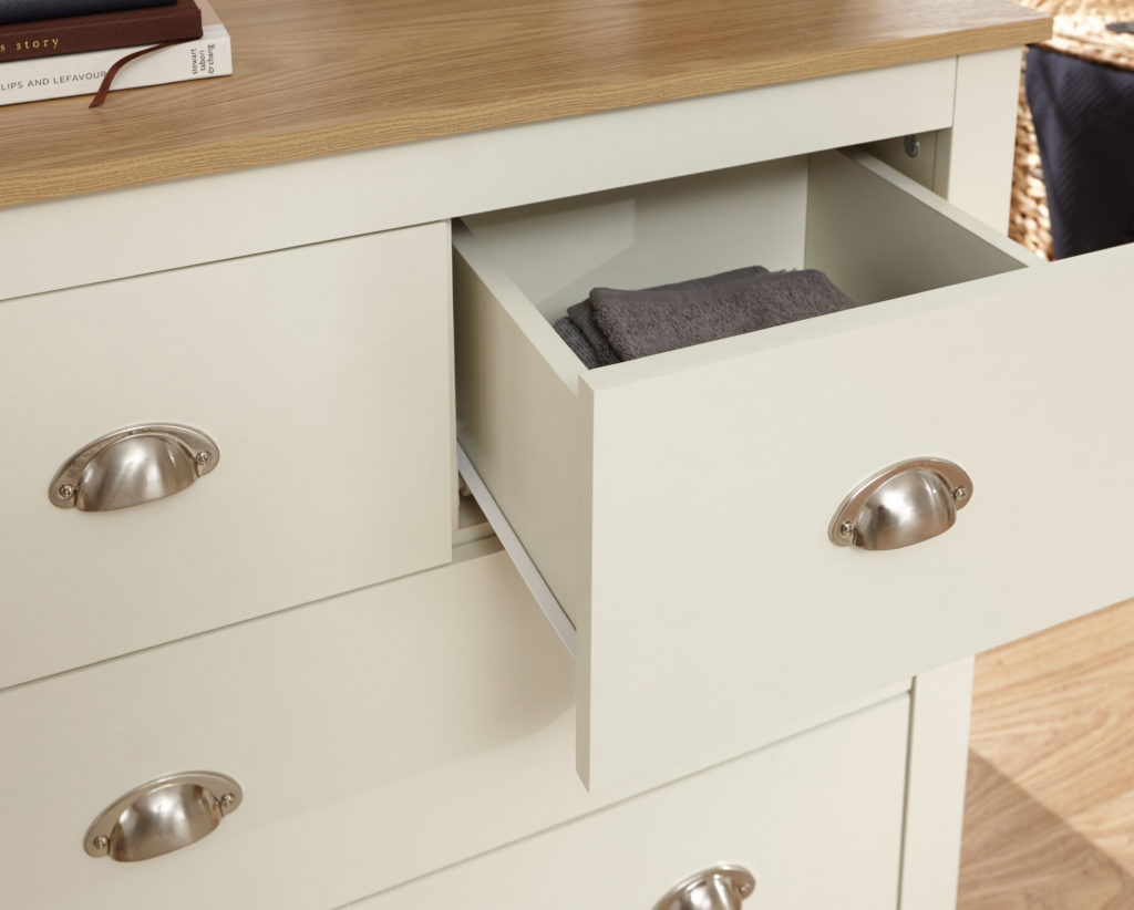 Fife Cream 2+2 Chest of Drawers | Cream | Self Assembly | Oak World