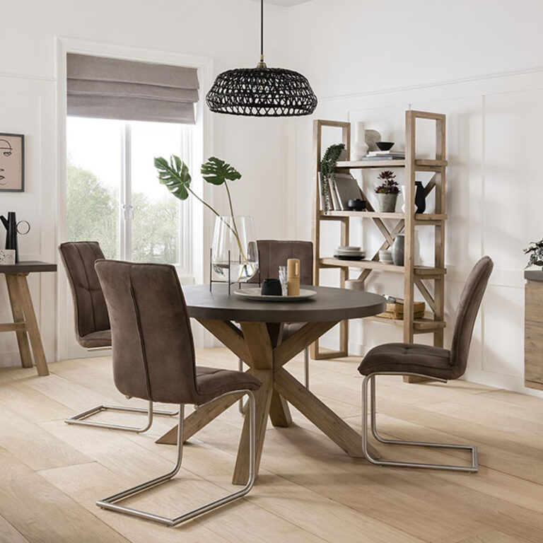 Brixton Oak Round Dining Table | Oak World