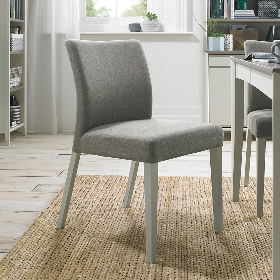 Landlas Grey Dining Chair | Titanium | Oak World
