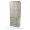 Azusa Grey 2 Door 3 Drawer Wardrobe | Grey Wax | Oak World