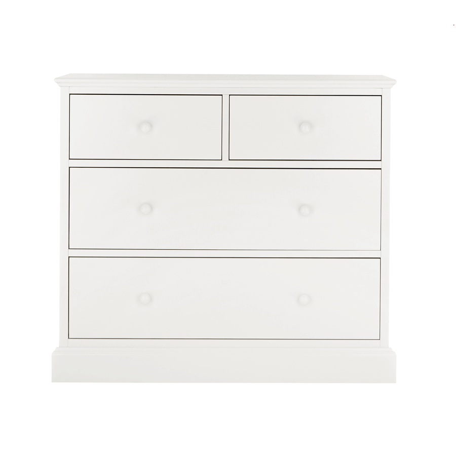 Stanton White 2 + 2 Chest of Drawers | Oak World