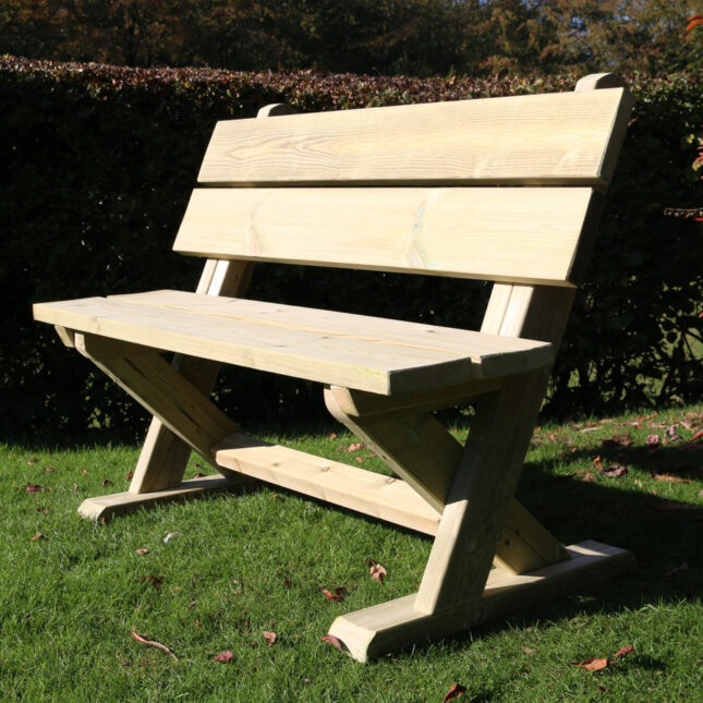 Timber Ashcombe Garden Bench - Churnet Valley | Oak World
