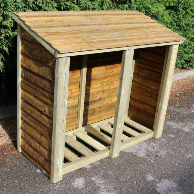 Timber Heavy Duty Log Store | 4ft x 5ft - Churnet Valley | Oak World