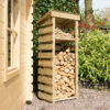Oakworld Alfresco Narrow Log Store | Natural Timber | Oak World
