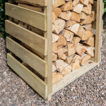 Oakworld Alfresco Narrow Log Store | Natural Timber | Oak World