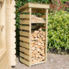 Oakworld Alfresco Narrow Log Store | Natural Timber | Oak World
