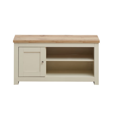 Leigh Cream TV Unit 1 DoorÃ‚Â 1 Shelf | Cream | Self Assembly | Oak World