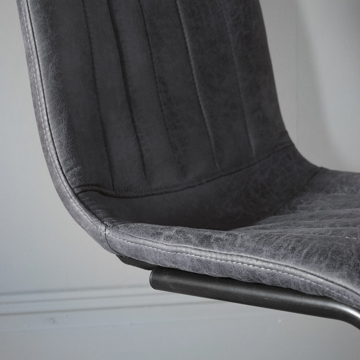 Creed Pair of Dining Chairs | Grey | Oak World