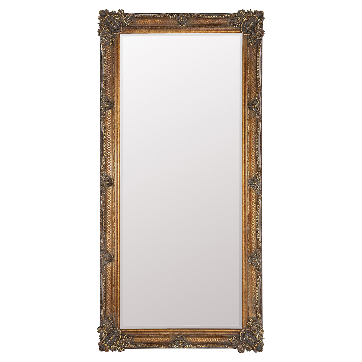 Reflections Leaner Mirror | Gold | Oak World