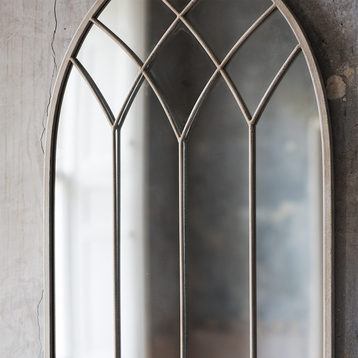 Reflections Arch Mirror | Cream | Oak World
