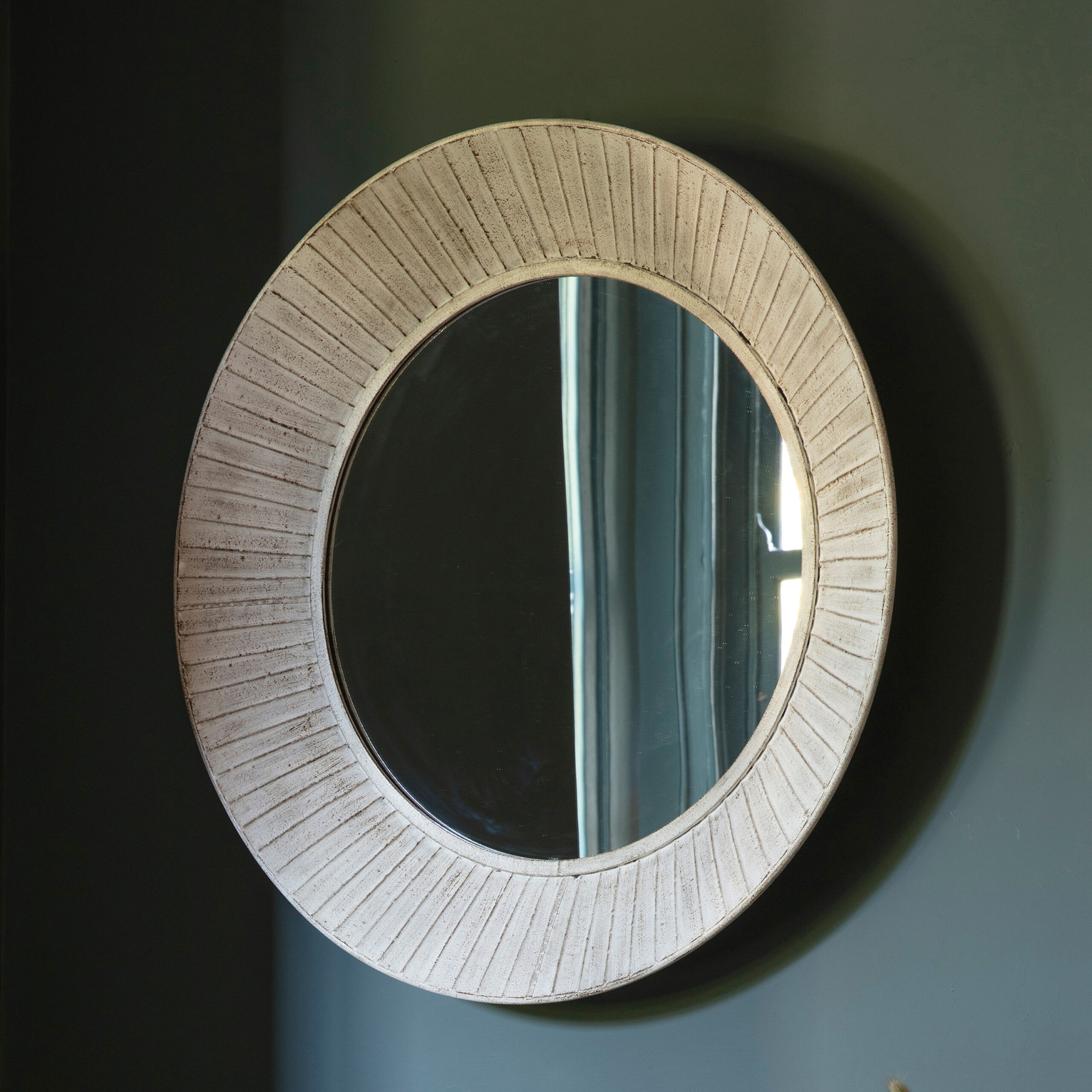 Reflections Round Mirror | Oak World