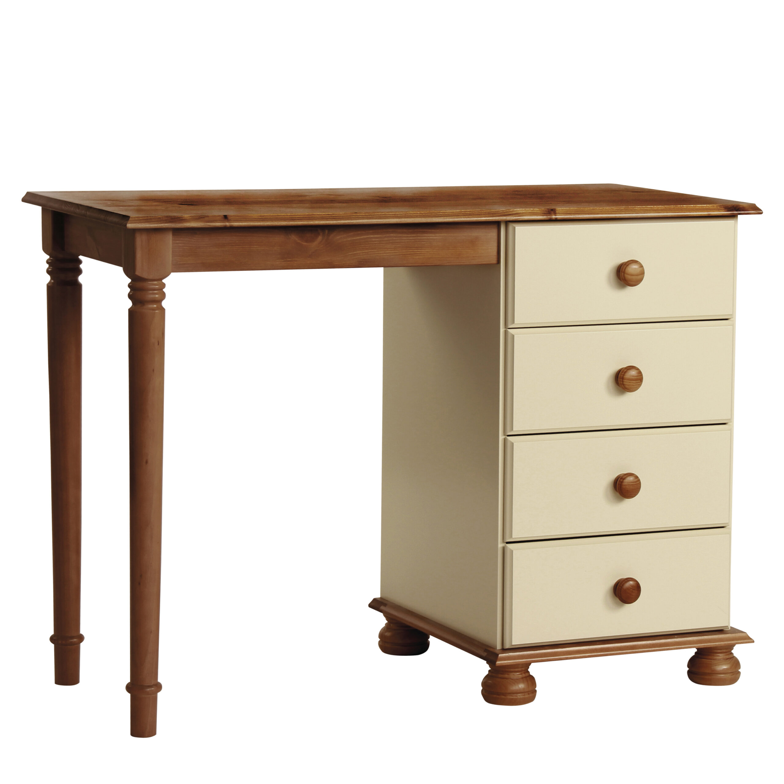 Wardley Single Dressing Table | Cream | Pine | Self Assembly | Oak World