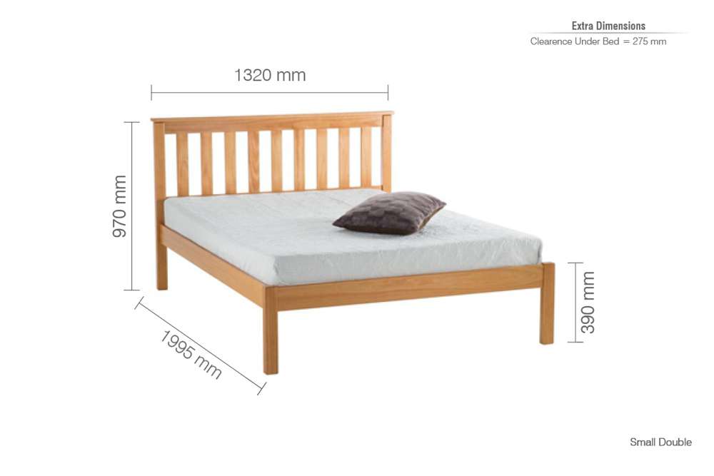 Hurlford Small Double Bed | Pine | Oak World