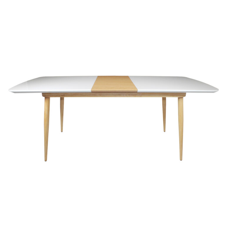 Collab Large Extending Dining Table | White | Oak World