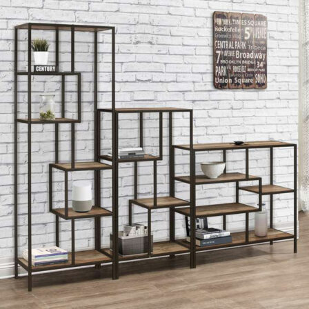 Zeya 3 Drawer Shelving Unit | Oak World