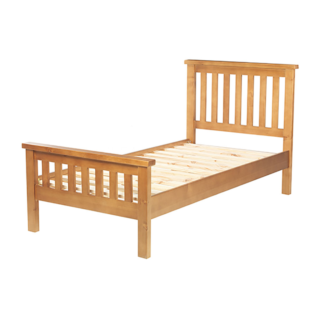 Messina Pine High End Single Bed | Oak World