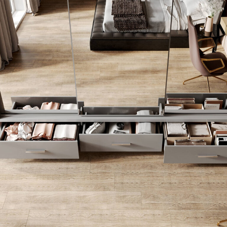 Durango 250cm Sliding Door Wardrobe | Matt Grey | Oak World