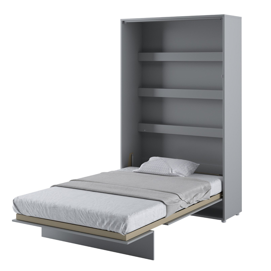 Vertical Wall Bed Concept 120cm | Grey Matt | Oak World