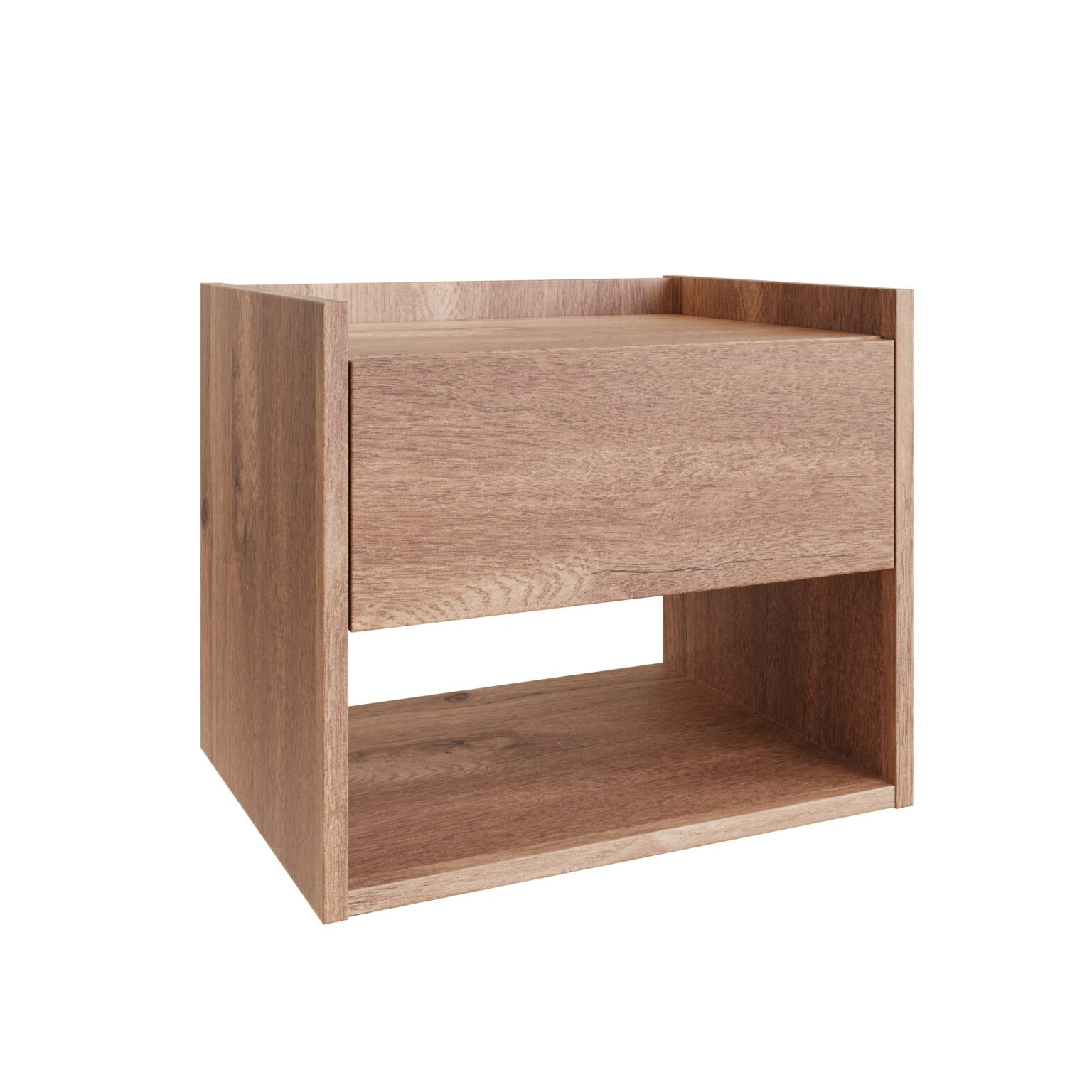Torquay Floating Pair of Bedside Tables | Oak Effect | Oak World